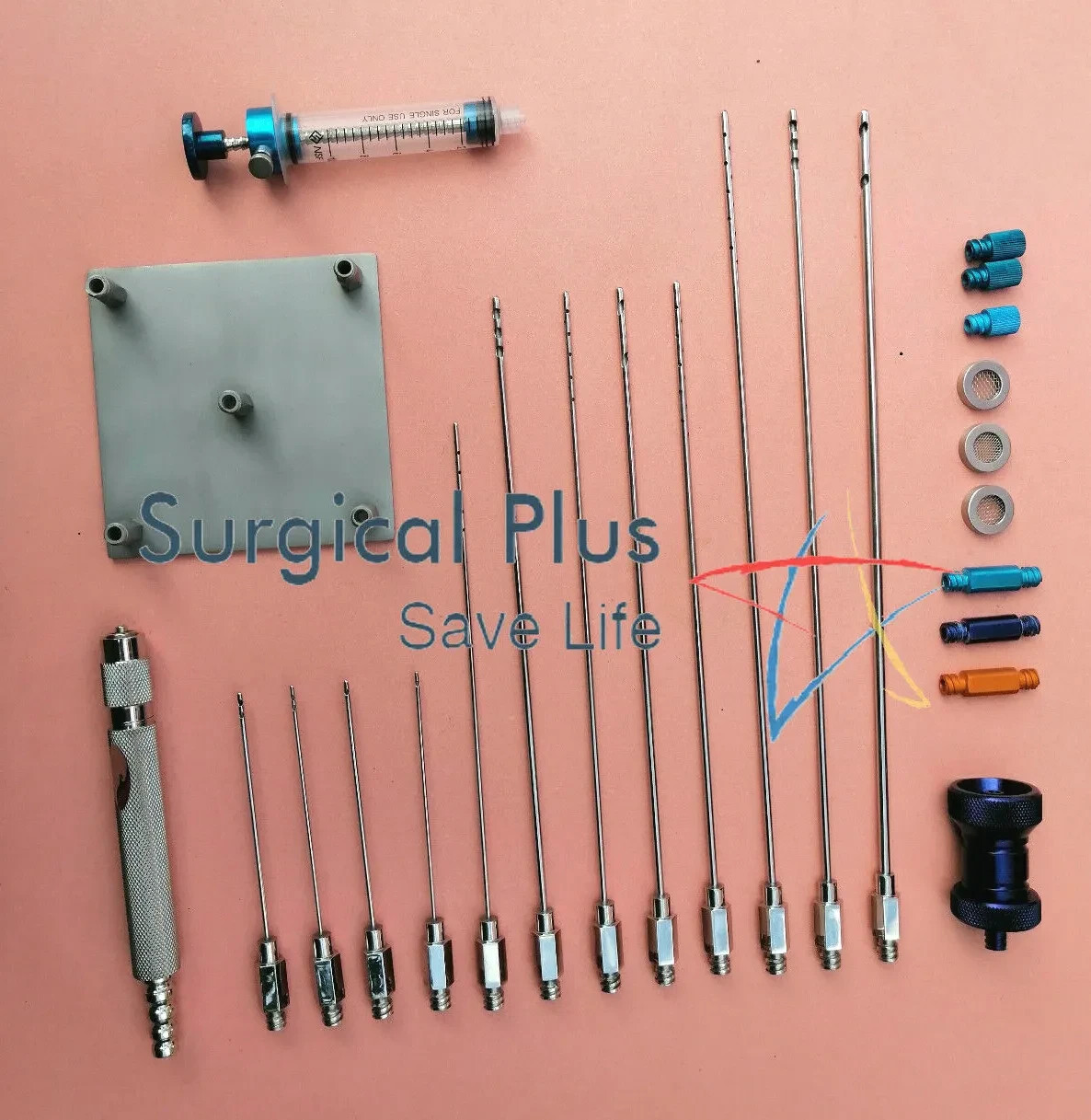 Liposuction Fat Graft Transplantation Set of 22 With Handle Fat NAno ...