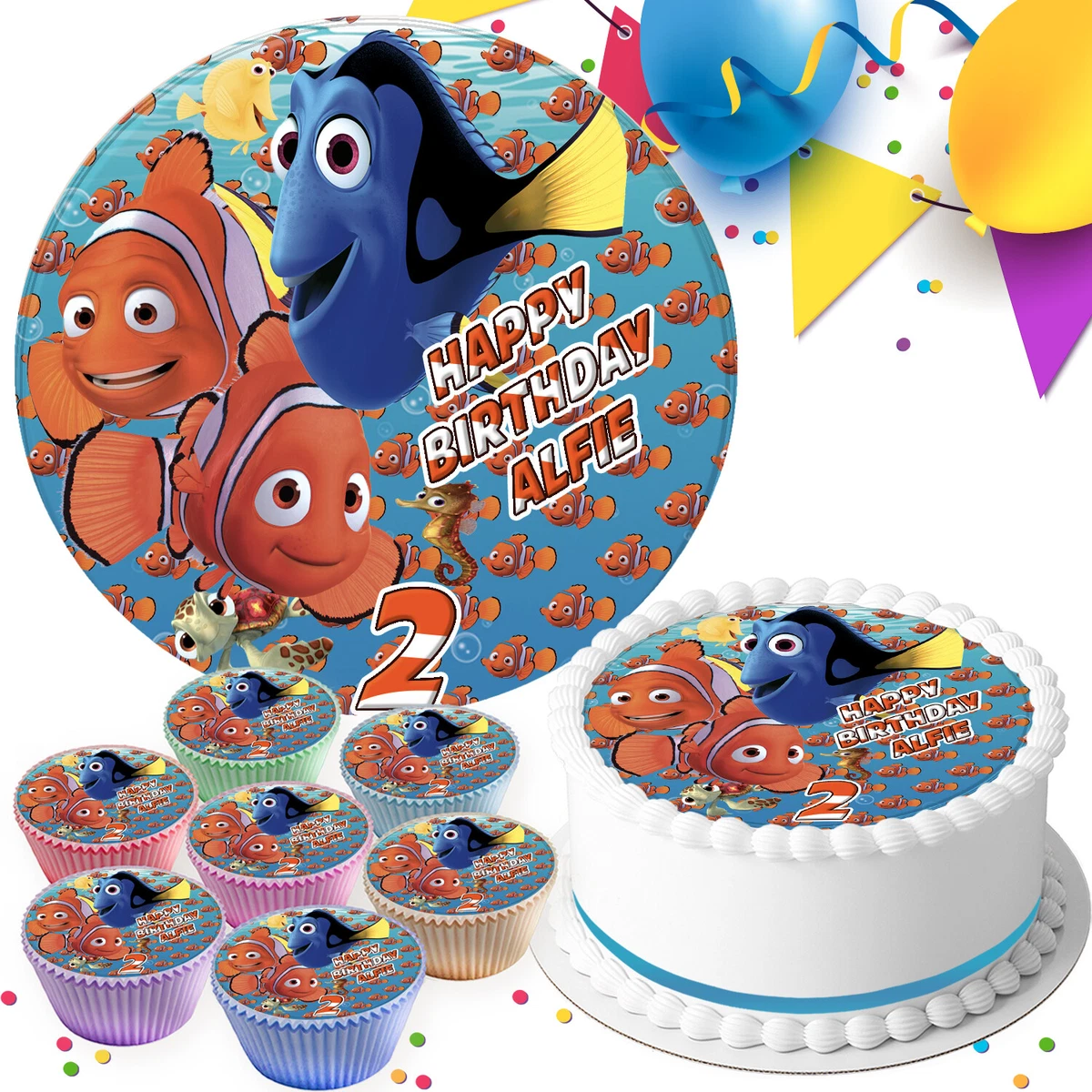 Finding Nemo Cupcake Cake