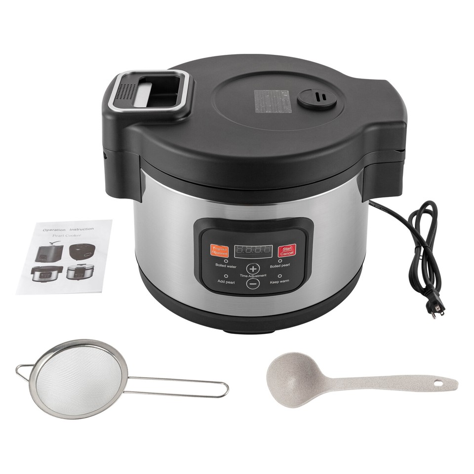 Fully Automatic Pearl Pot Pearl Tapioca Cooker Pearl Maker 12L for Boba ...