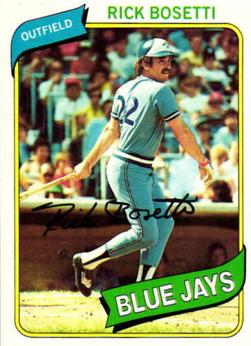 Rick Bosetti Blue Jays 1980 Topps #277 Baseball Card | eBay