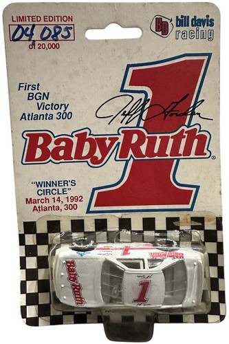 1992 Bill Davis Racing Baby Ruth Jeff Gordon #1 NASCAR 1:64 4,085 Of ...