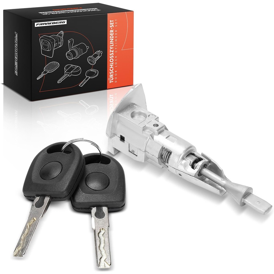 Lock Cylinder Door Lock Front Left With Key For VW TOUAREG 7L0837167 ...