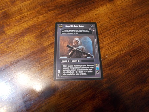 Decipher Star Wars CCG Dengar with Blaster Carbine LP/NM | eBay
