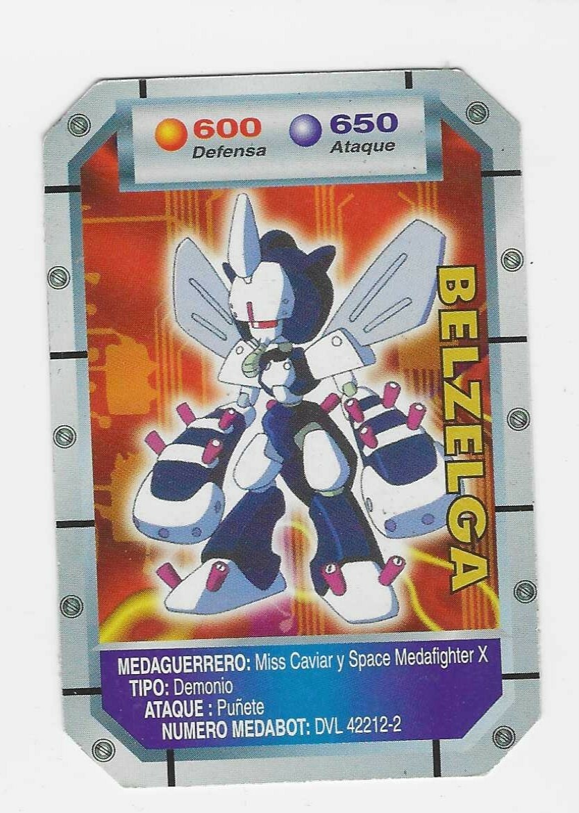 2002 Card MEDABOTS ROLL #19 BELZELGA Peru Very Rare TCG Hercules Beetle ...