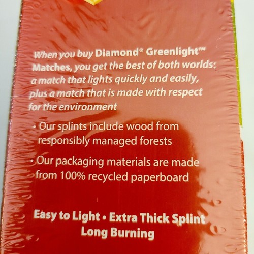 2 Pack Diamond Greenlight Long Reach Matches Extra Thick 75 Per Box 150 ...