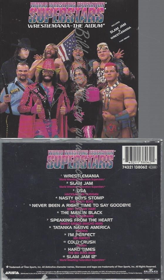 CD--WWF SUPERSTARS -- -- WRESTLEMANIA-THE ALBUM | eBay UK