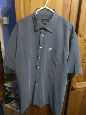 Mens Pod casual shirt short sleeve grey size XXL | eBay UK