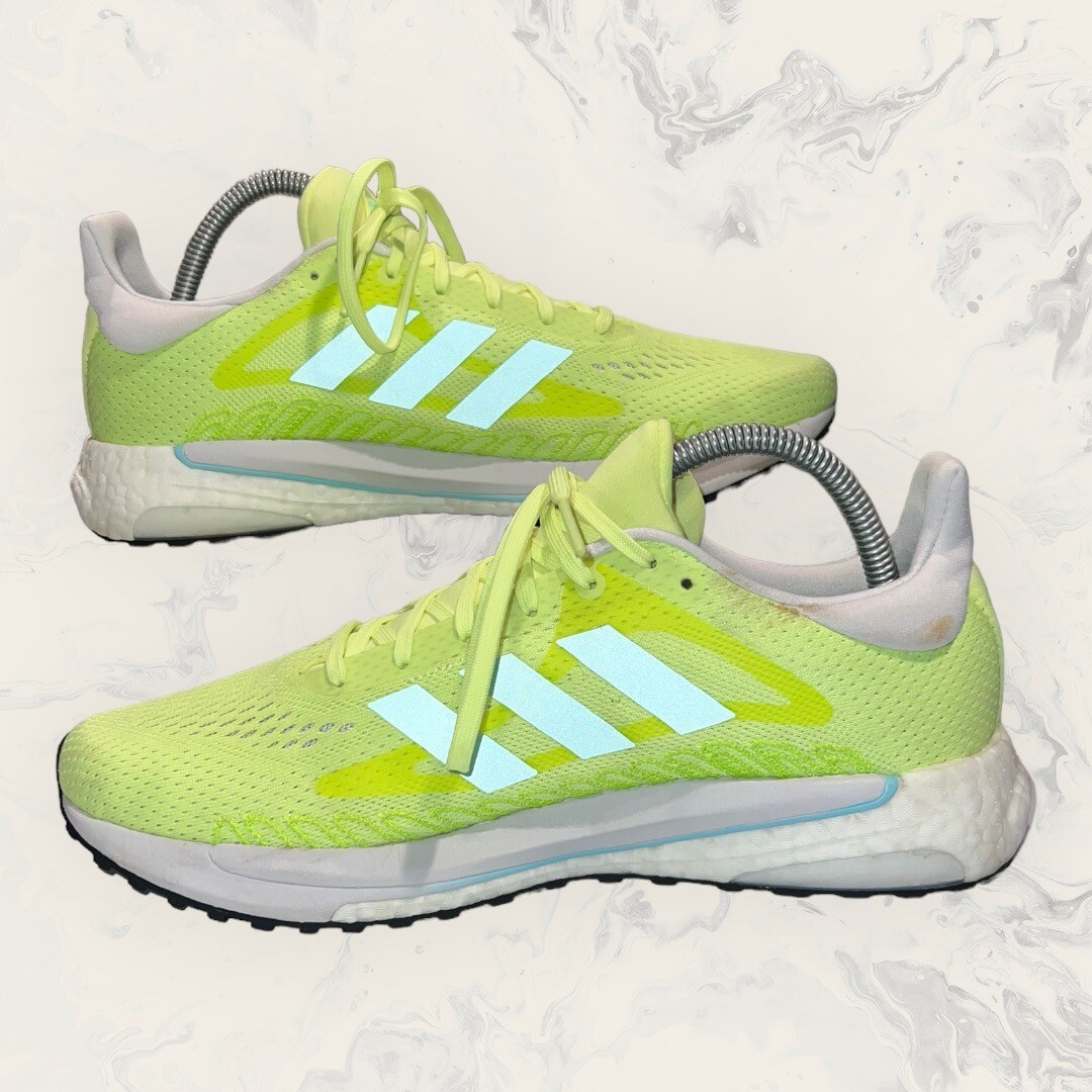 Adidas Solar Glide 3 Yellow Aqua Running Athletic Sho… - Gem