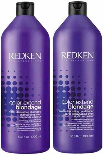 Redken Colour Extend Blondage Shampoo & Conditioner 1000ml / 1 Litres ...