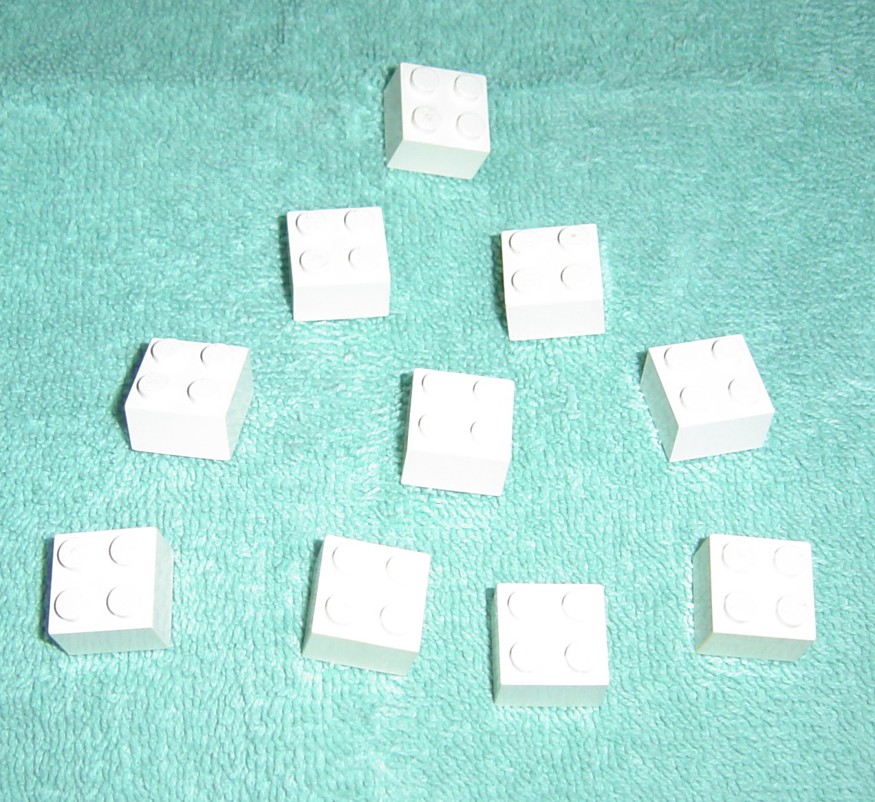 Lot of 10 White LEGO Basic 2x2 Bricks (Part #3003) | eBay