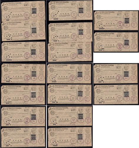 U.S. - PN1-18 (Postal Note) - Complete Set of First Day Covers (Cairo ...