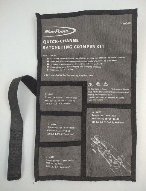 Blue Point PWC48 Quick Change Ratcheting Crimper Kit for sale online | eBay