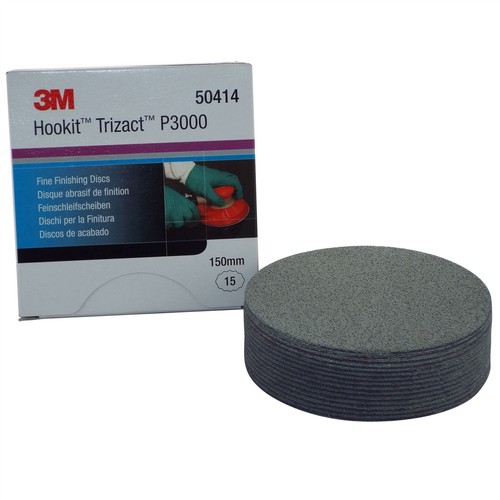 3M 50414 Trizact Finishing/Blending Sanding x 15 Disc P3000 Grit 150mm ...