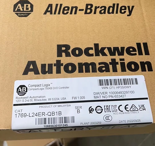 2022 NEW SEALED AB 1769-L24ER-QB1B /A CompactLogix Controller ...