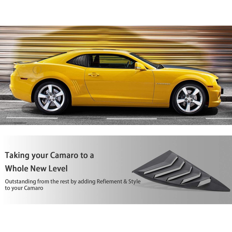 Side Window Scoop Louvers for 2010 2011 2012 2013 2014 2015 Camaro LS ...