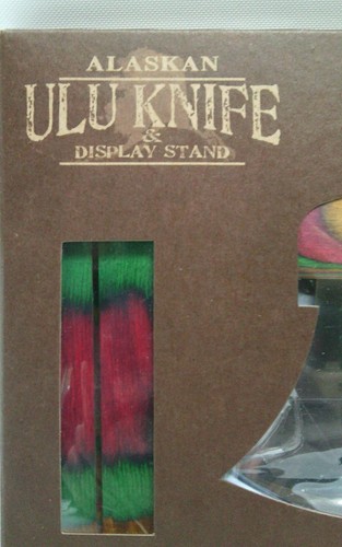 ALASKAN ULU KNIFE, NEW IN BOX, INCLUDES DISPLAY STAND TYE-DYE | eBay