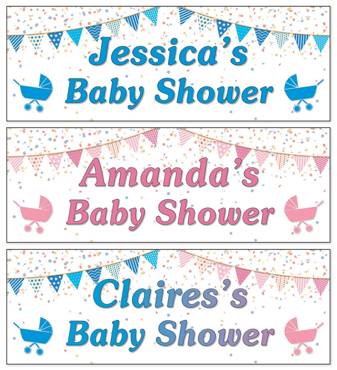 Banner De Baby Shower Rosa Guirnalda De Flores De Papel De Color