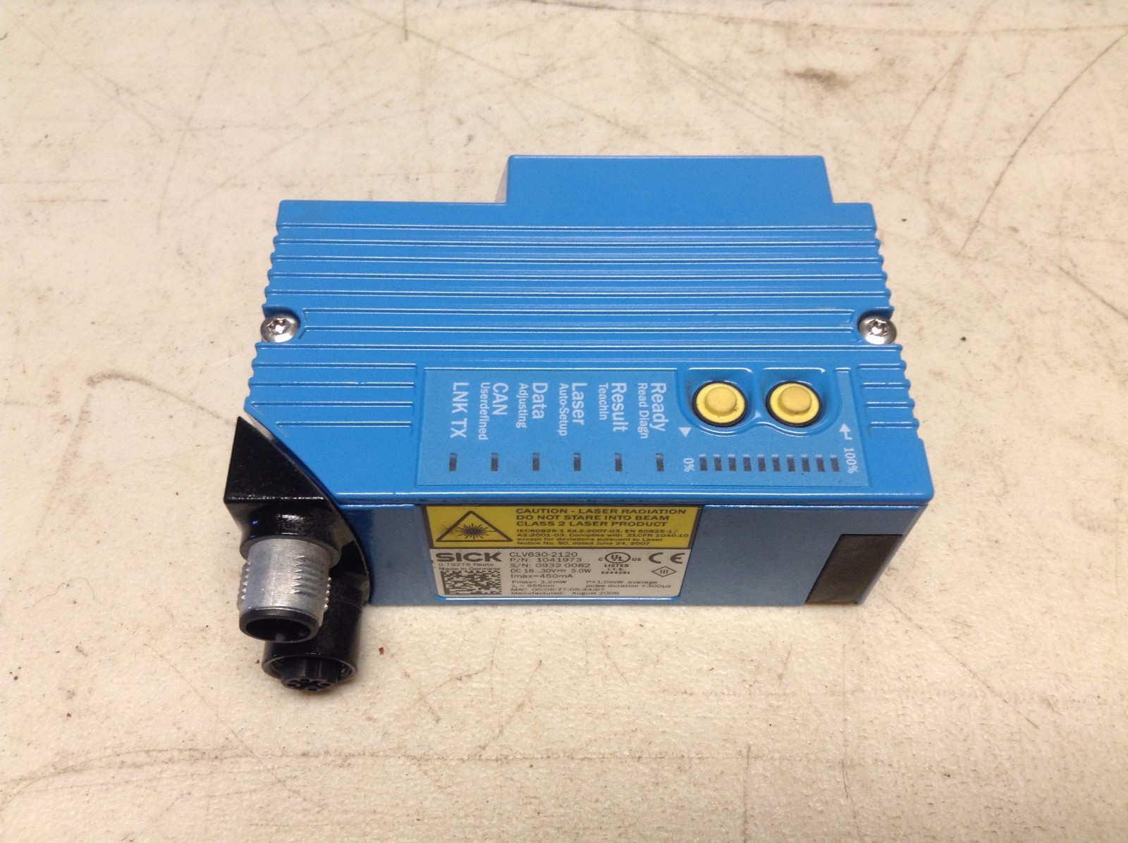 Sick CLV630-2120 18-30 VDC Bar Code Scanner CLV6302120 1041973 | eBay