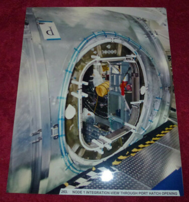 NASA International Space Station Construction Photo Node 1 Port Hatch ...