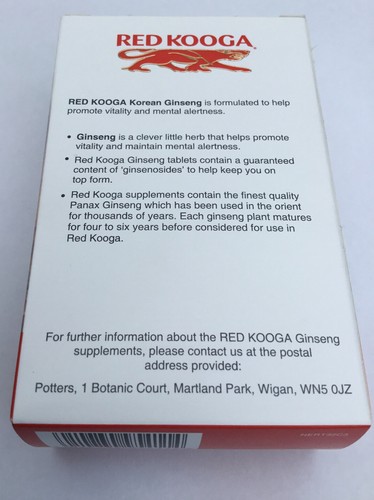 Red Kooga - Korean Ginseng 600Mg 32 Tablets 5014734954114 | eBay