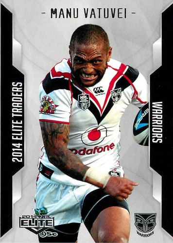 2014 NEW ZEALAND WARRIORS NRL Card MANU VATUVEI Elite | eBay Australia