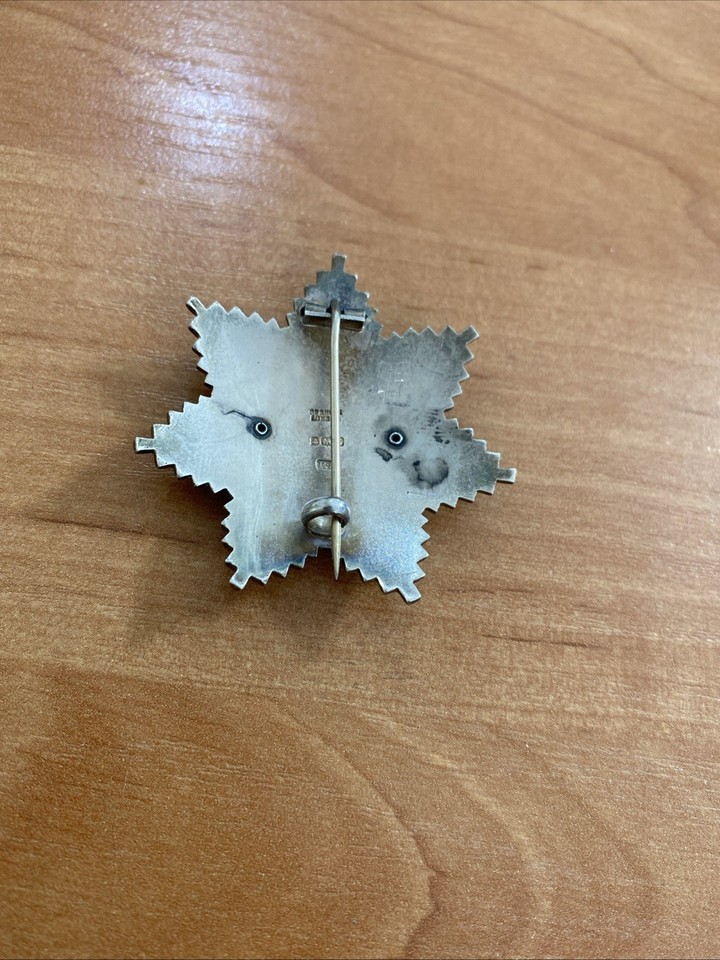 ANTIQUE 1924 HALLMARKED SILVER MASONIC KNIGHTS TEMPLAR BREAST STAR ...