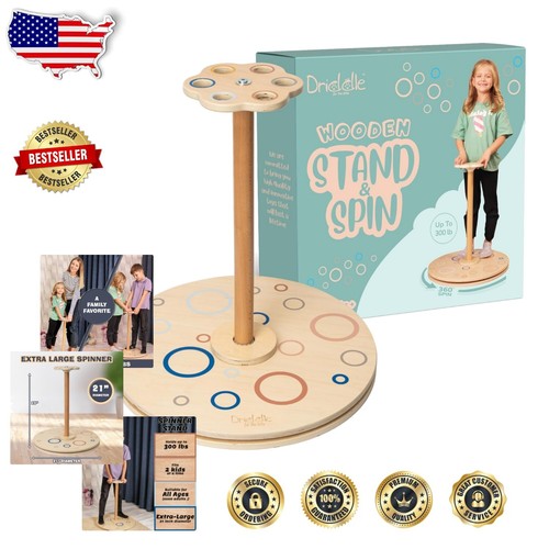Wooden 360° Spinner Stand - Balance Board Toy for Toddlers 18 Months+ ...