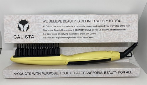 Calista TrianglPRO Heated Hair Detailer Brush Marigold for sale online ...