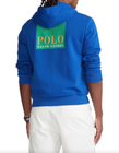 POLO RALPH LAUREN Men's Royal Blue Box Logo Double Knit Full Zip Hoodie ...