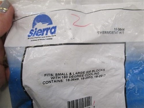 Sierra Marine 18-3644 Mercruiser Thermostat Kit 807252t2 for sale ...