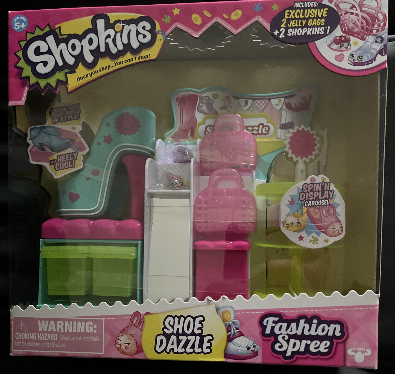 Shopkins SHOE DAZZLE Playset 2 Exclusive Shopkins NEW Retired FASHION ...