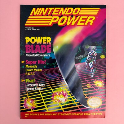 NINTENDO POWER #23 1991 Power Blade with SimCity Poster! | eBay