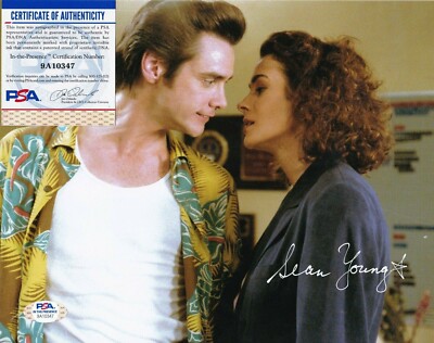 SEAN YOUNG ACE VENTURA W/ JIM CARREY PSA/DNA AUTHENTICATED SIGNED 8x10 ...