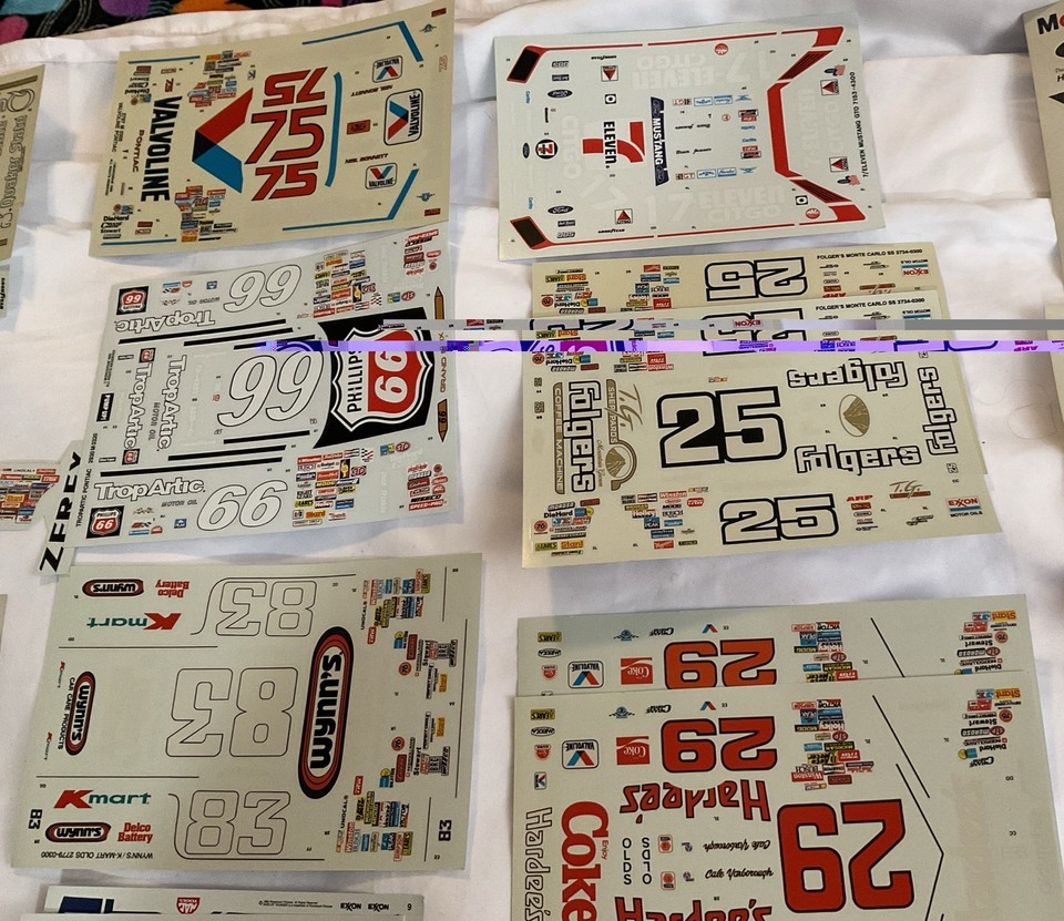 Model Car Kit - Decal Sheets And Assorted Build Instructions | eBay