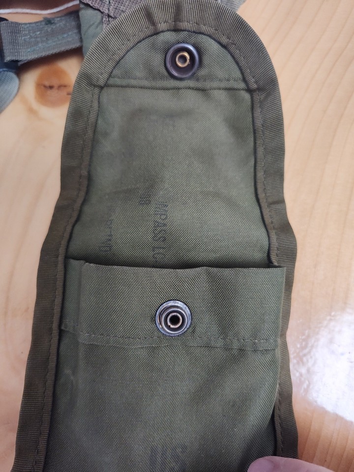 US ARMY M-1967 M1967 VIETNAM SUSPENDERS NYLON WITH COMPASS HOLDER LC-1 ...