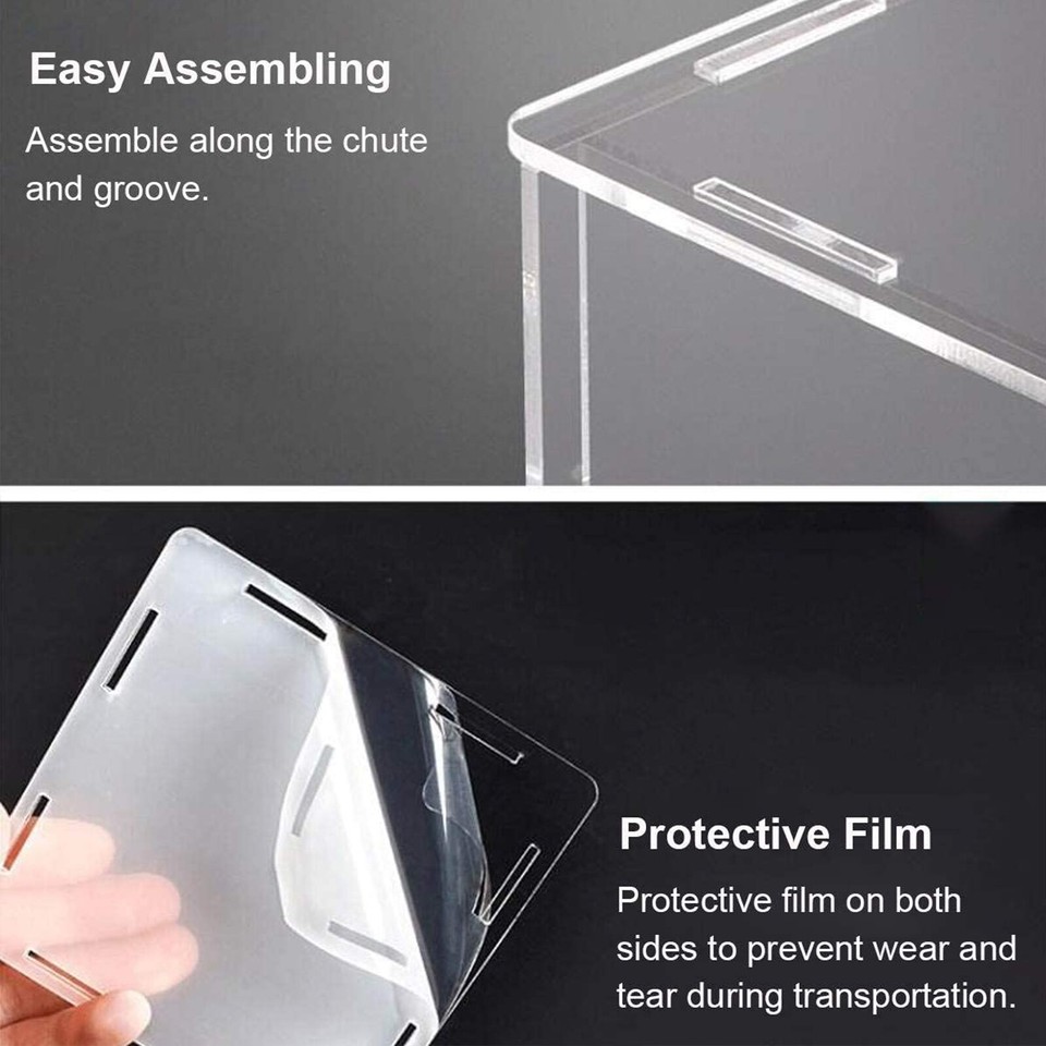 Large Clear Acrylic Display Case Assemble Collectibles Box Action ...