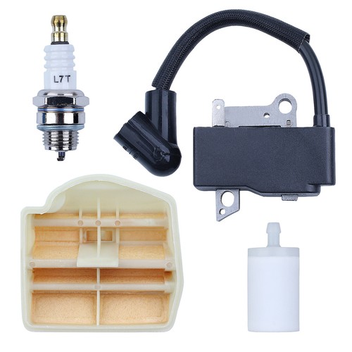 Ignition Coil Air Filter Kit For Husqvarna 445 450 445e 450e Chainsaw ...