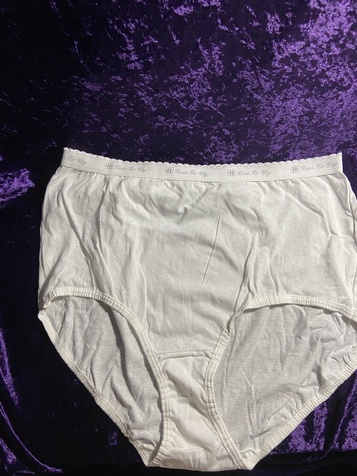 Vintage 90s Hanes Her Way Cotton Hi Cut Womens 9 2XL … - Gem