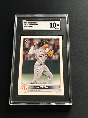 2022 Topps Update #US276 Jeremy Pena RC Rookie Debut Card SGC 10 GEM ...