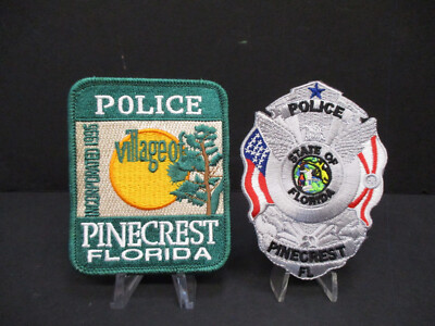 PINECREST, FL POLICE DEPARTMENT PATCH SET, SHOULDER & BREAST | eBay