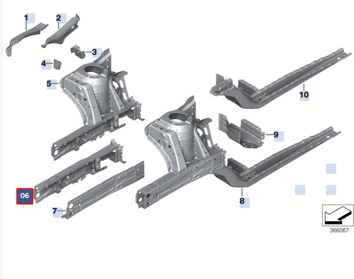 Support moteur extérieur droit BMW X1 F48 41007386988 NOUVEAU ORIGINE ...