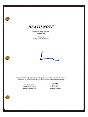 Lakeith Stanfield Signed Autographed DEATH NOTE Movie Script COA | eBay