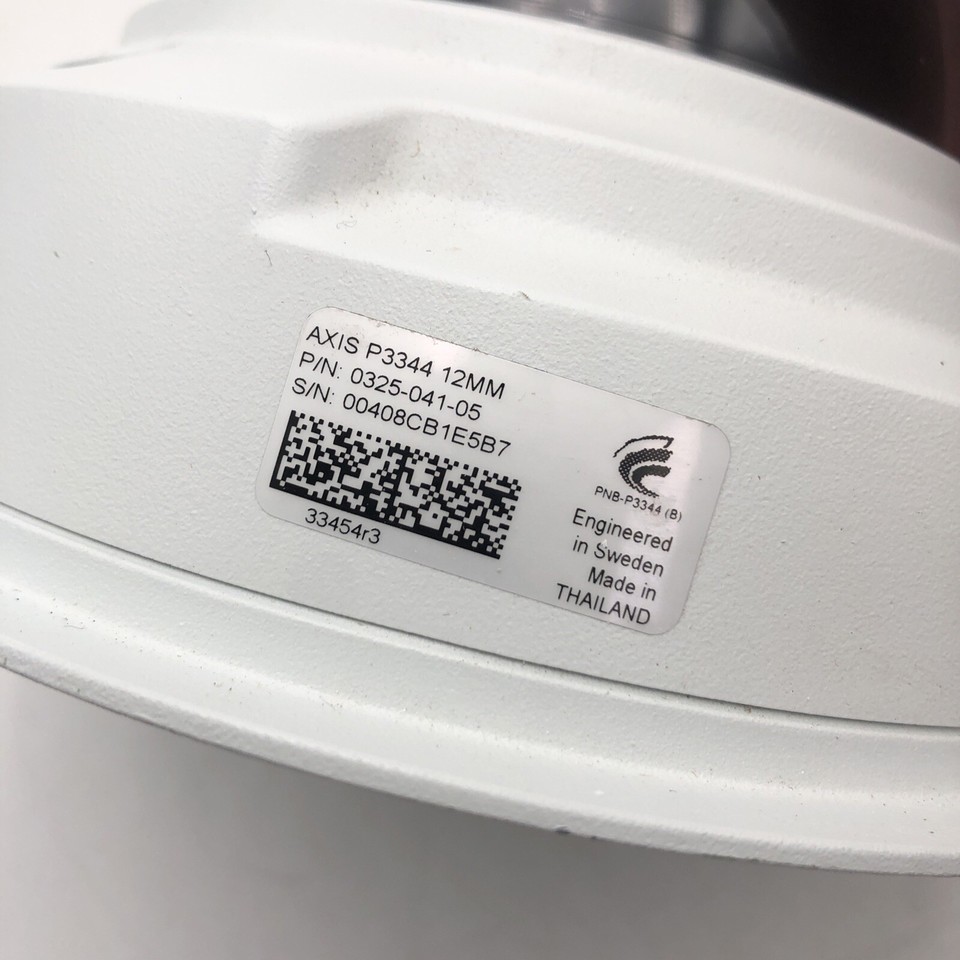 USED Axis Model P3344 12MM Dome Security Camera UNTESTED AS IS READ G ...