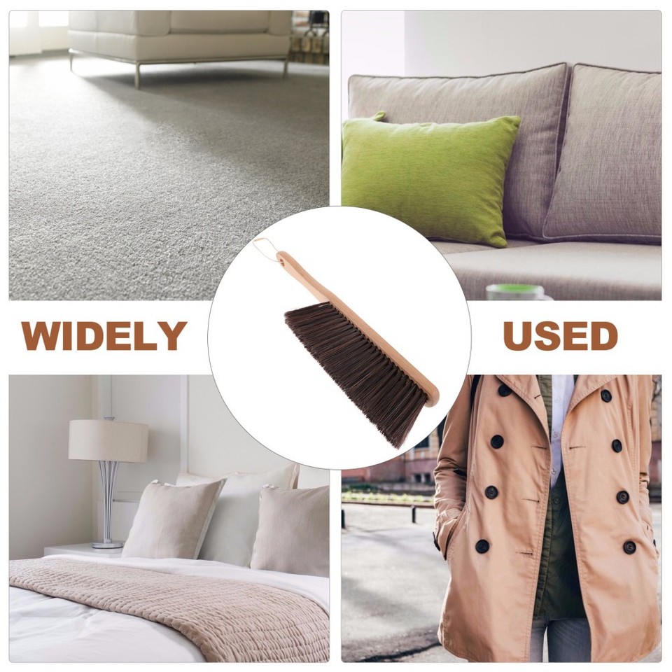 Sofa Brush Hand Held Carpet Brush Wooden Handle Cleaning Brush Portable ...