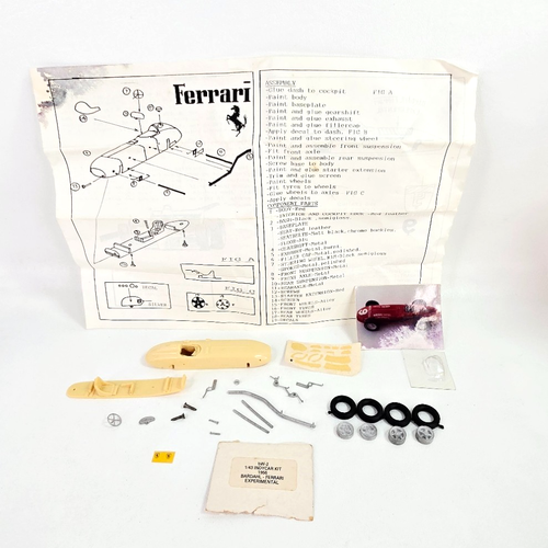 1956 Bardahl Ferrari Experimental bW-2 1/43 Scale Indycar Kit | eBay