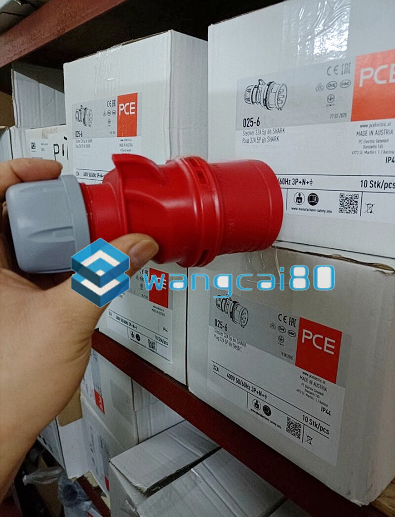 1PCS New IP44 025 32A-6h 5 pole plug 32A | eBay
