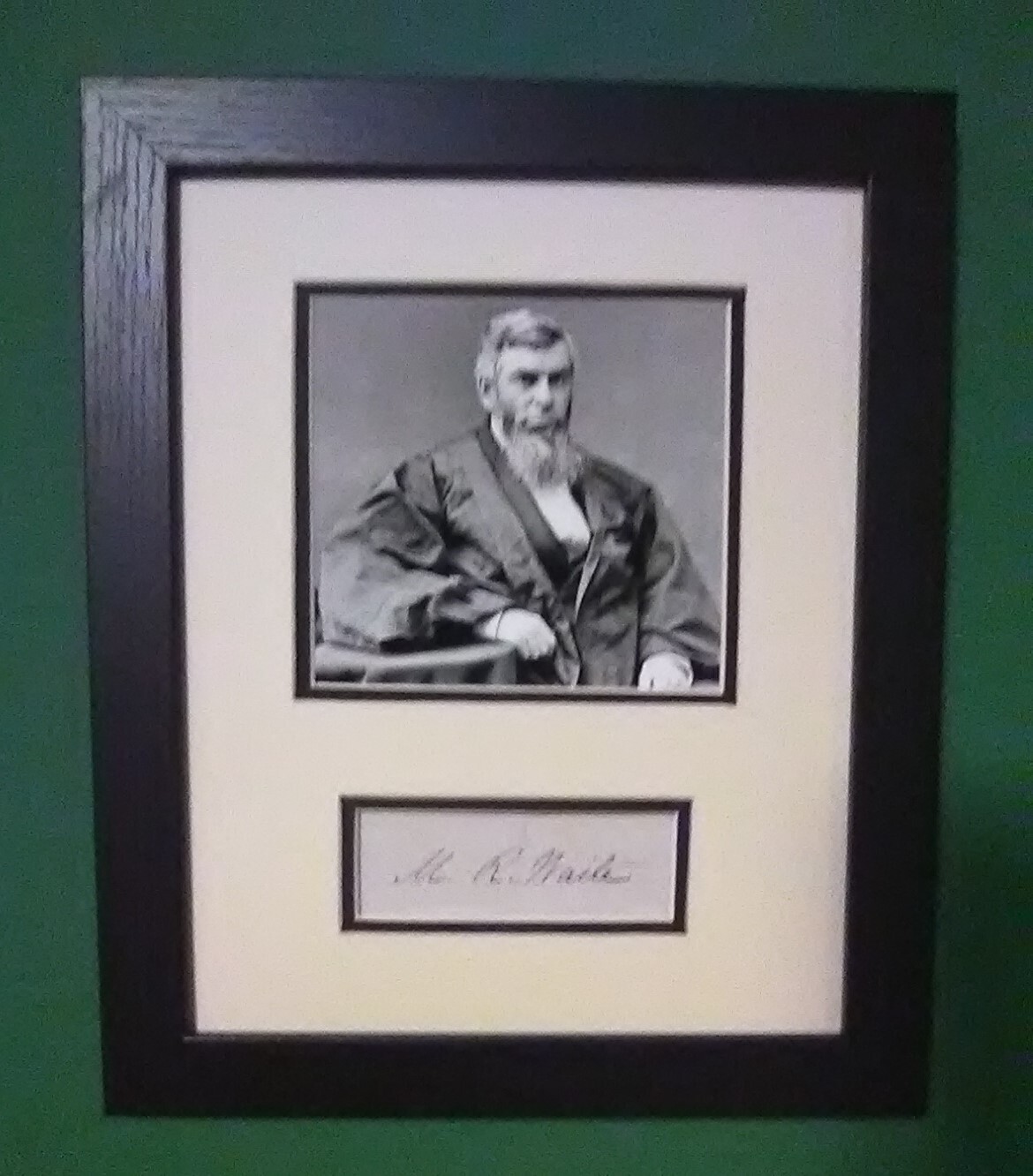 Morrison R Waite(1816-88) / Autograph / Chief Justice US Supreme Court ...