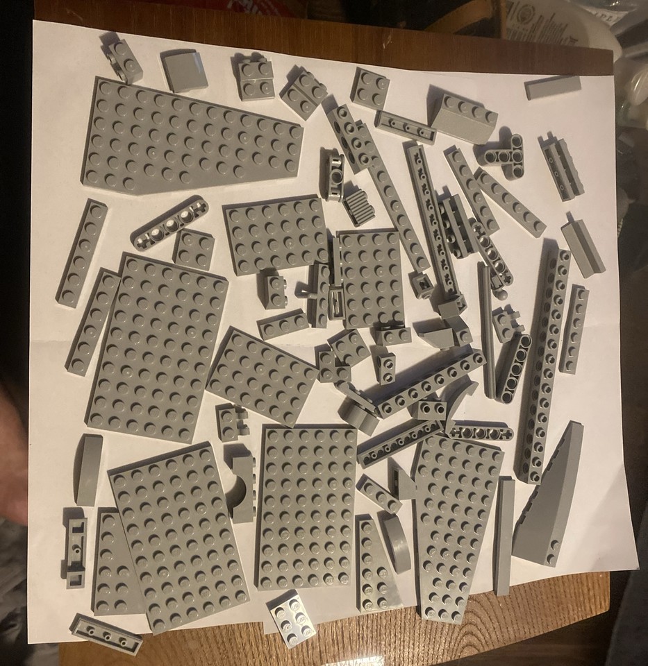 Lego Pieces Lot 70 Random Gray Pieces | eBay