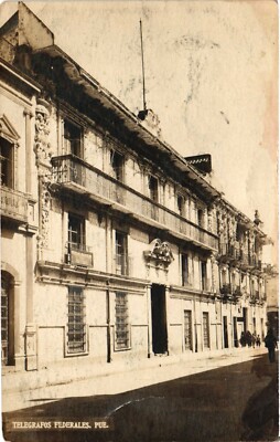 Mexico, Puebla, Telegrafos Federales, Federal Telegraph Station, Old ...