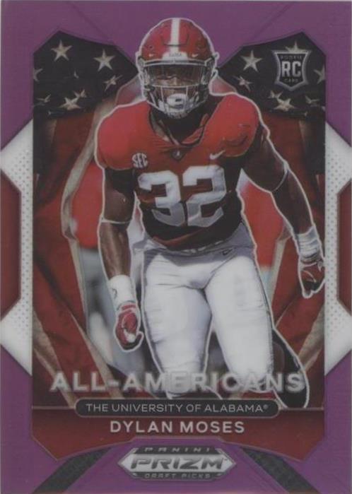 2021 Panini Prizm Draft Picks - All-American Dylan Moses #190 Purple ...